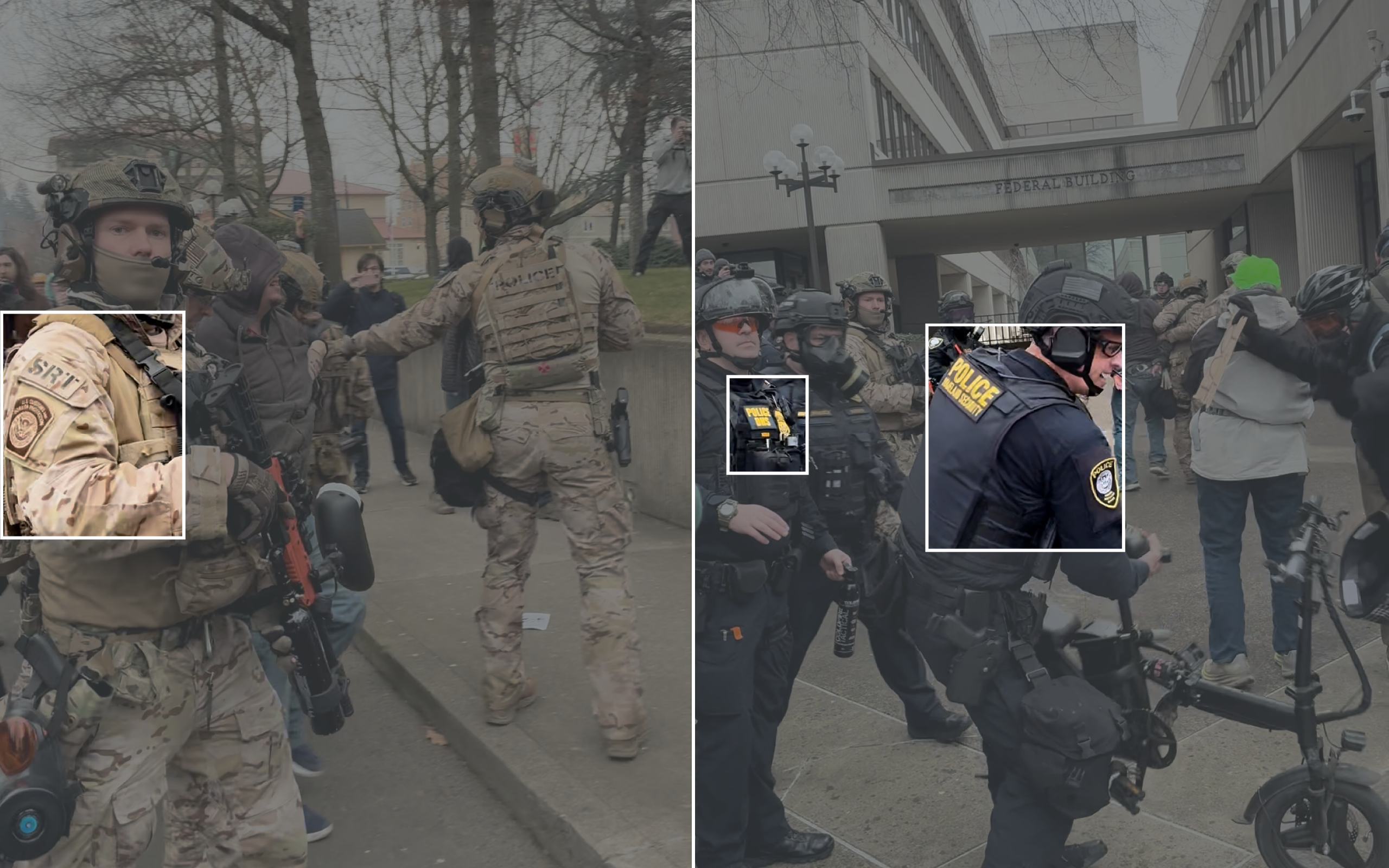Two types of federal officers were at federal building: A visual ...